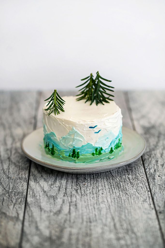 Mountain Pumpkin Dog Cake - Obsessive Cooking Disorder