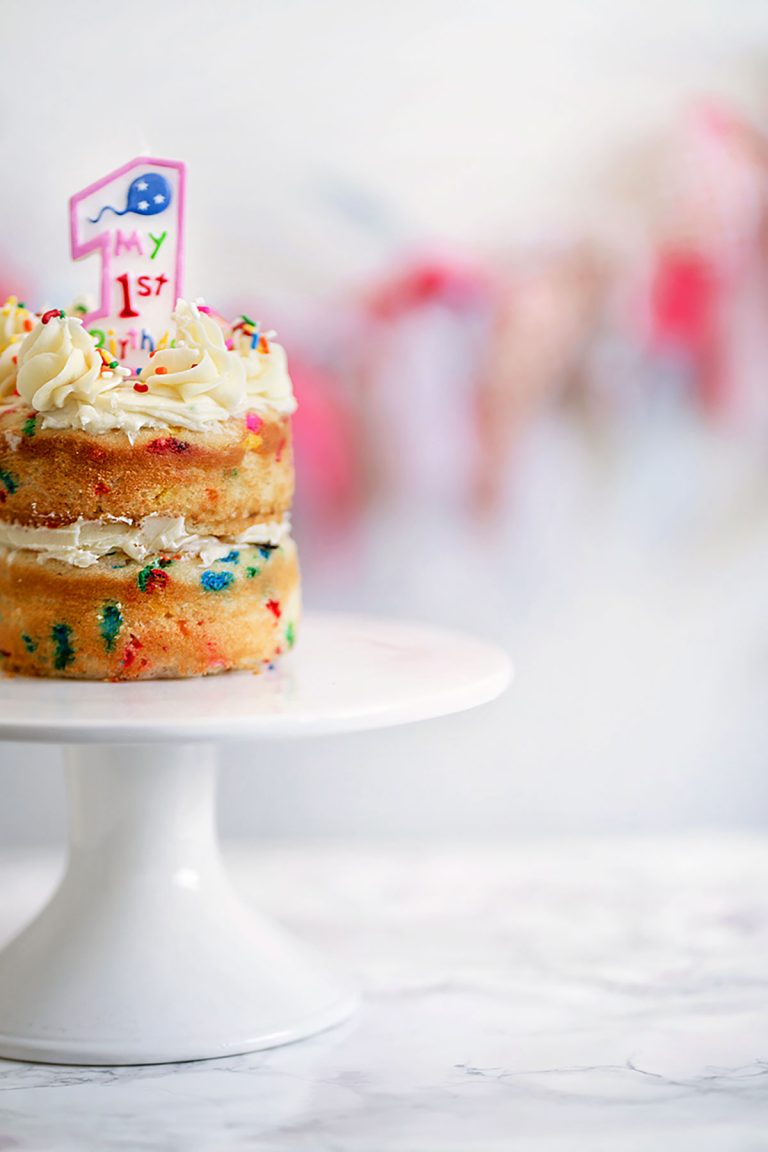 Funfetti Cake Smash for Baby - Obsessive Cooking Disorder