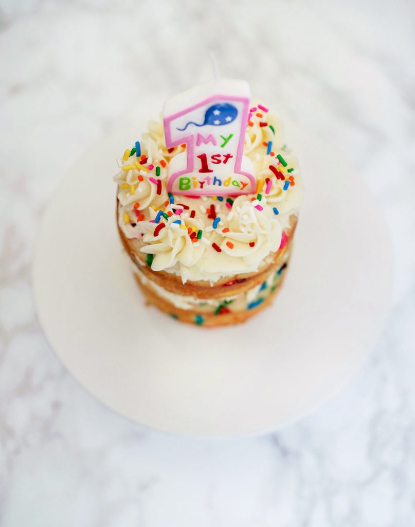 Funfetti Cake Smash for Baby - Obsessive Cooking Disorder