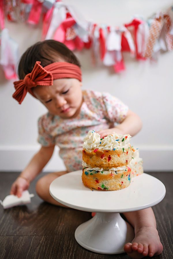 Funfetti Cake Smash for Baby - Obsessive Cooking Disorder