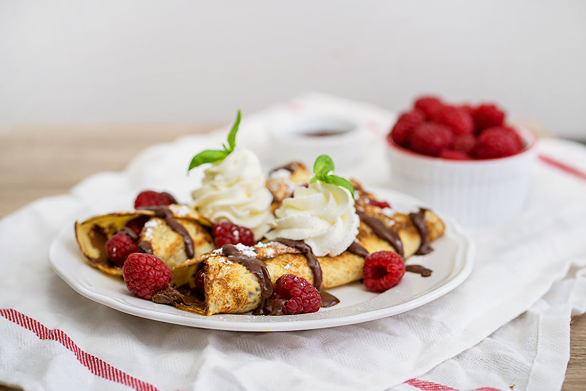 Raspberry Nutella Crepes - Obsessive Cooking Disorder