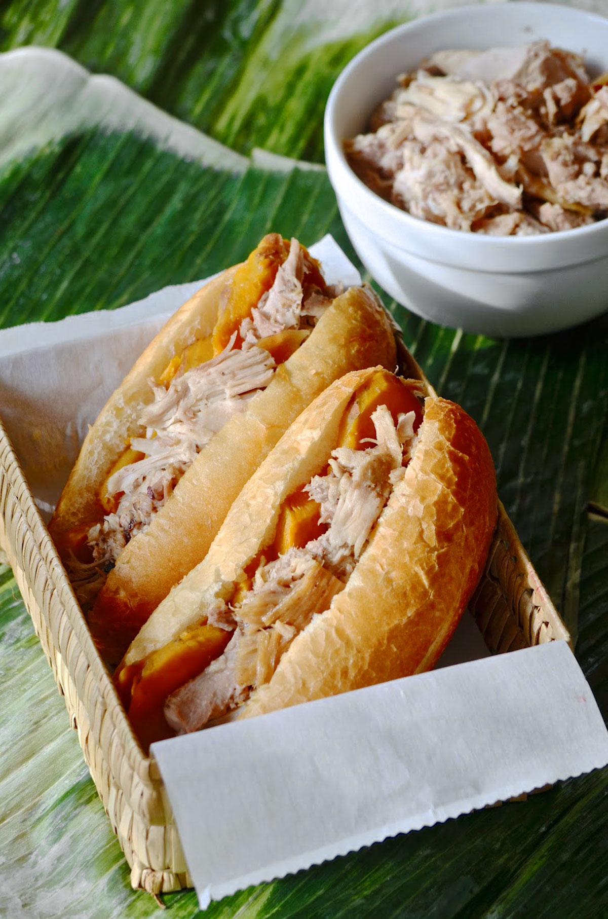 Lechon Sandwich from La Lucha / Sweet Potato Chips - Obsessive Cooking ...